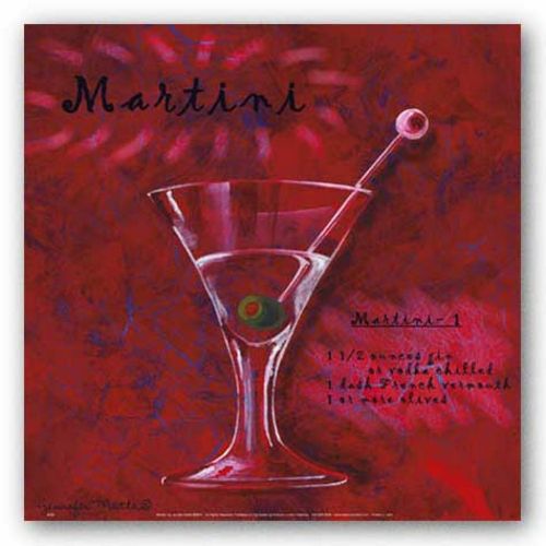 Martini by Jennifer Matla Art Print – First Art Source